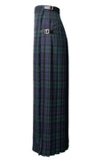 Ladies Tartan Kilted Full Length Kilted Hostess Tartan Skirt Length 38