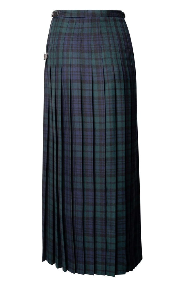 Ladies Tartan Kilted Full Length Kilted Hostess Tartan Skirt Length 38