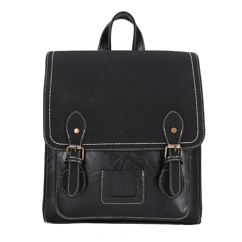 Vintage Women Backpack Shoulder Bag Lady Multifunction Backpack Retro