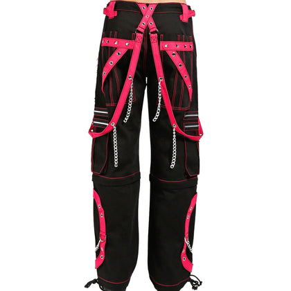 Unisex Stud Struck Tripp Pants Tripp Step Chain Pants Black/Pink
