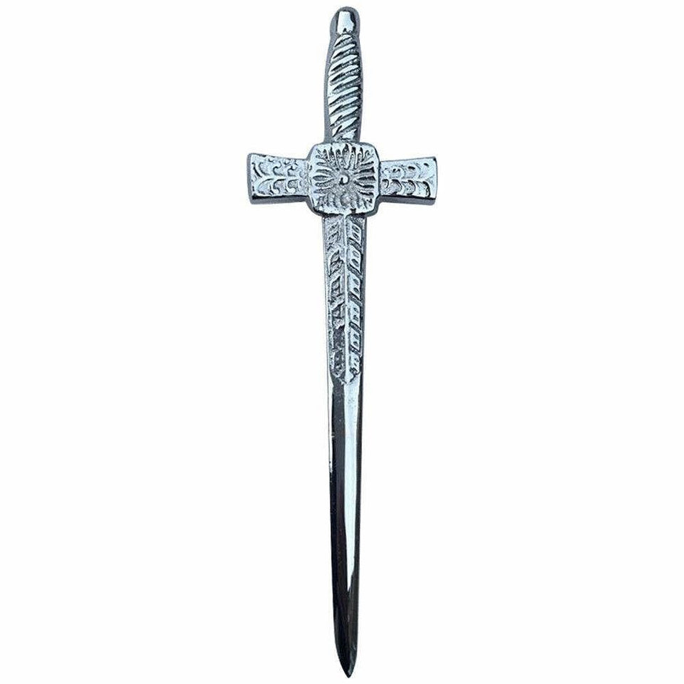 Scottish Thistle Kilt Pins Various Design Chrome Finish 4" Kilts Pin C
