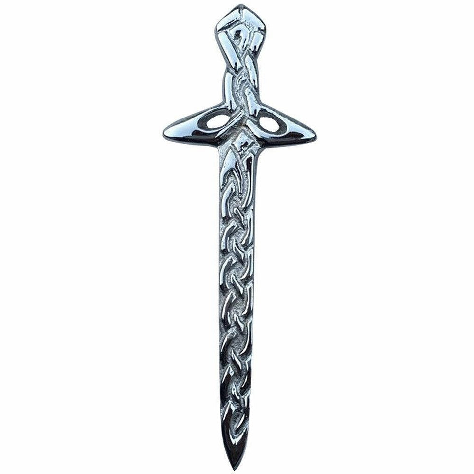Scottish Thistle Kilt Pins Various Design Chrome Finish 4" Kilts Pin C